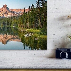 Crystal Crag Sunrise Over Lake Mamie - Canvas Wrap Print - Etsy