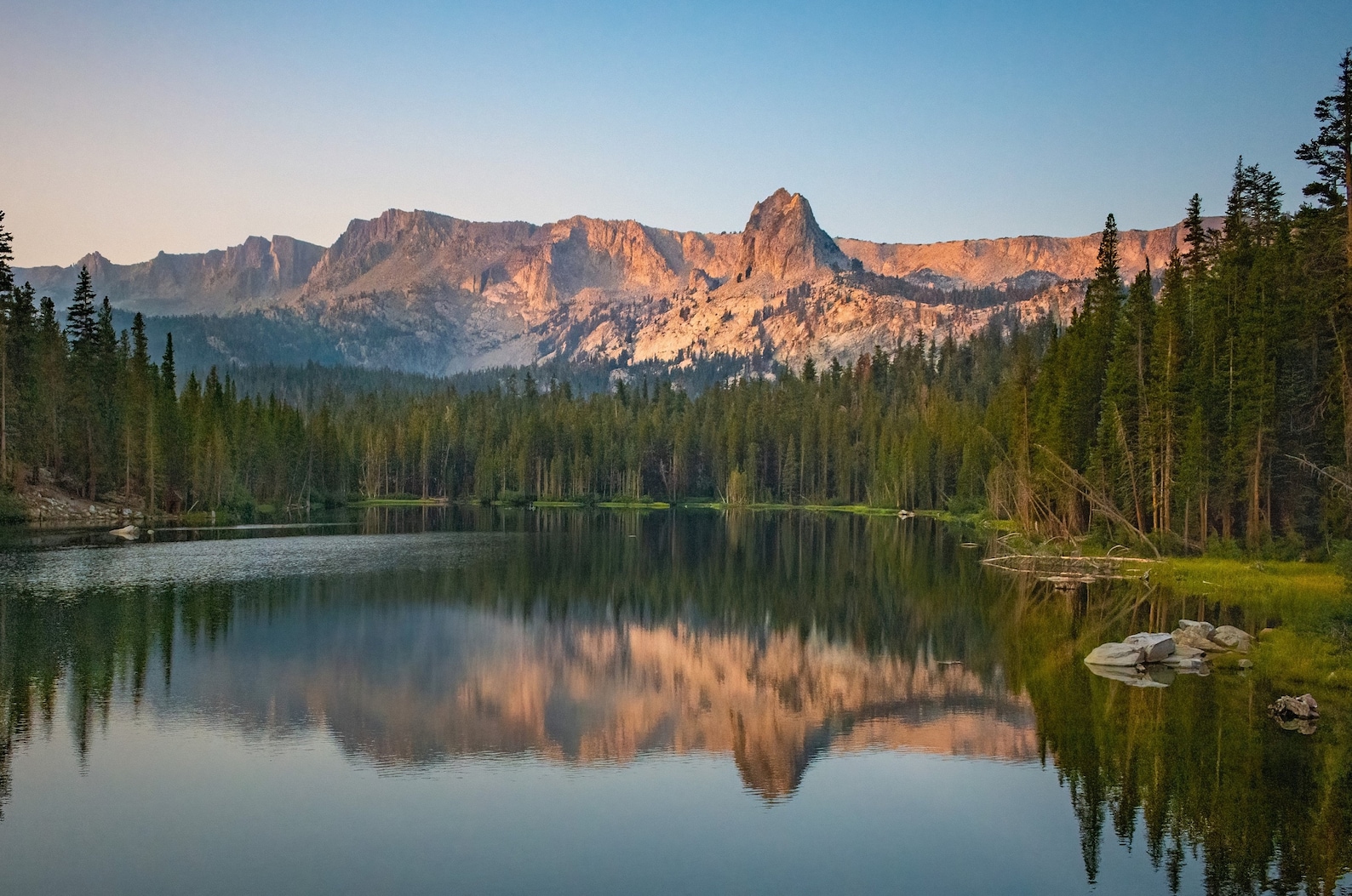Crystal Crag Sunrise Over Lake Mamie - Canvas Wrap Print - Etsy