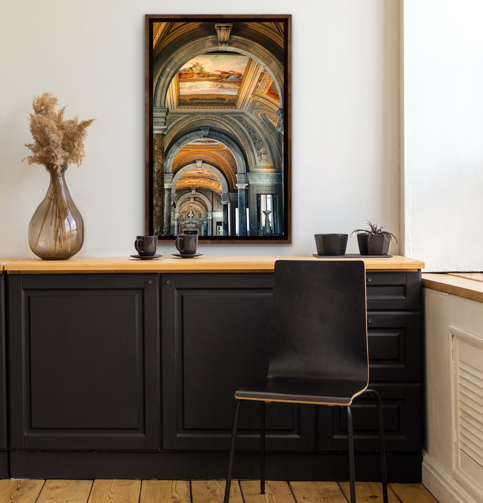 Grand Hallway of the Vatican - Mirror Sided Gallery Wrap Canvas Print ...