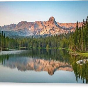 Crystal Crag Sunrise Over Lake Mamie - Canvas Wrap Print - Etsy