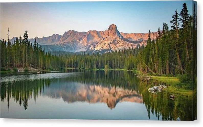 Crystal Crag Sunrise Over Lake Mamie - Canvas Wrap Print - Etsy