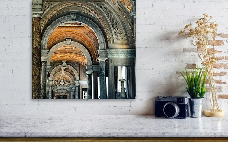 Grand Hallway of the Vatican - Mirror Sided Gallery Wrap Canvas Print ...