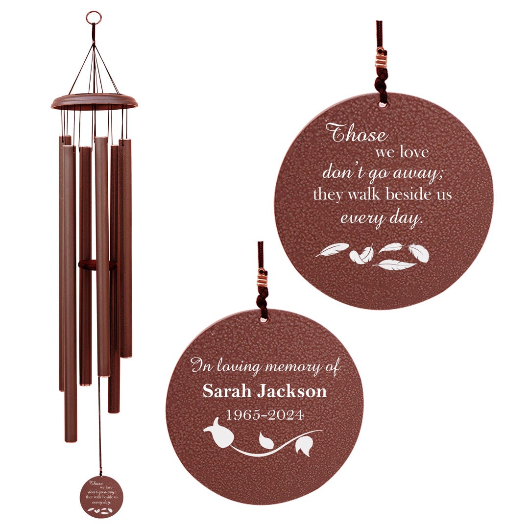 Personalized Memorial Wind Chime Gift - Sympathy Gift - Remembrance ...