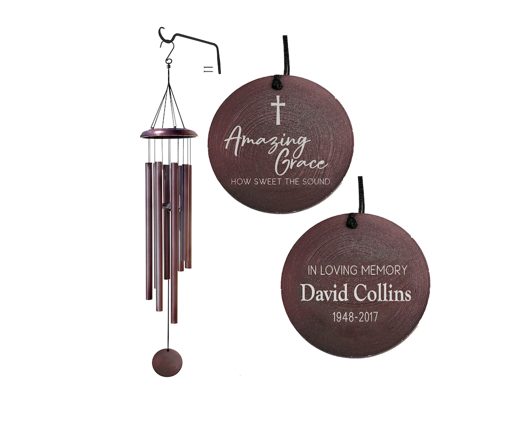 Amazing Grace Memorial Wind Chime Listen to the Wind Personalized ...