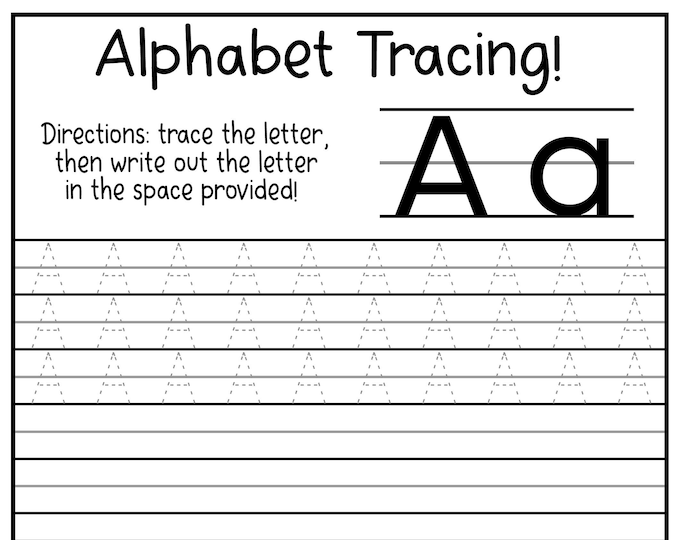 9 Printable Rhyme Word Tracing & Writing Practice Worksheets! Practice ...