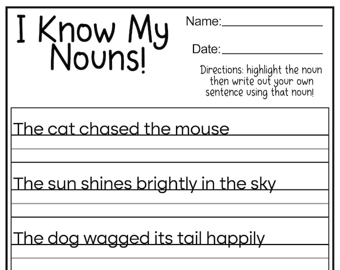 11 Printable Sentence Writing English Worksheets! Improve Reading and ...