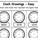 4 Page Printable Time-telling Fun: Draw Clock Hands for 24-hour Times ...