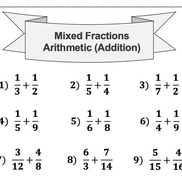 4 Printable Mixed Column Method Arithmetic 1-4 Digit Math Worksheet ...