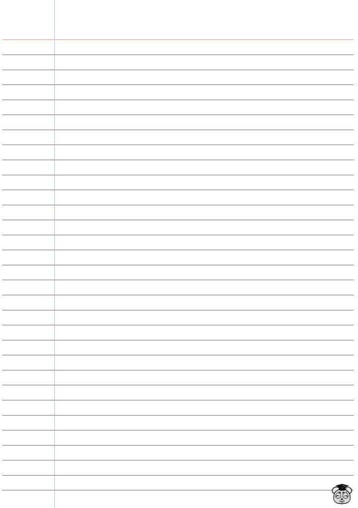 Printable Versatile (black) Wide Lined Paper for School & Home Learning ...