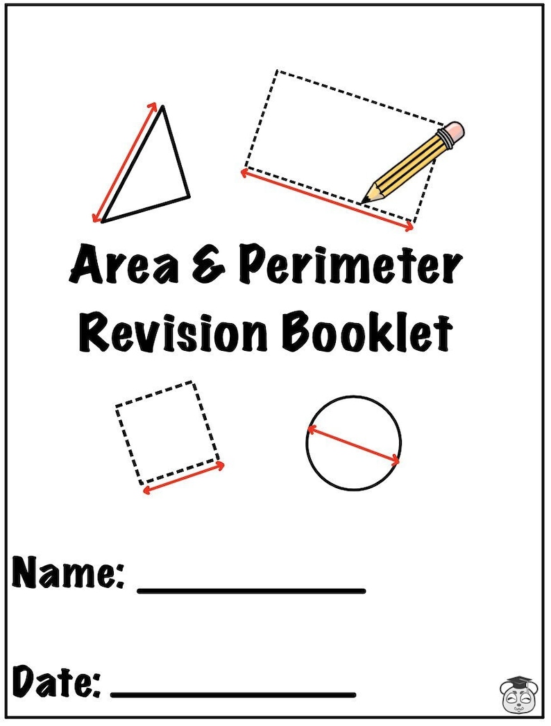 45 Printable Area and Perimeter Math Workbook! Engaging Shape Questions ...