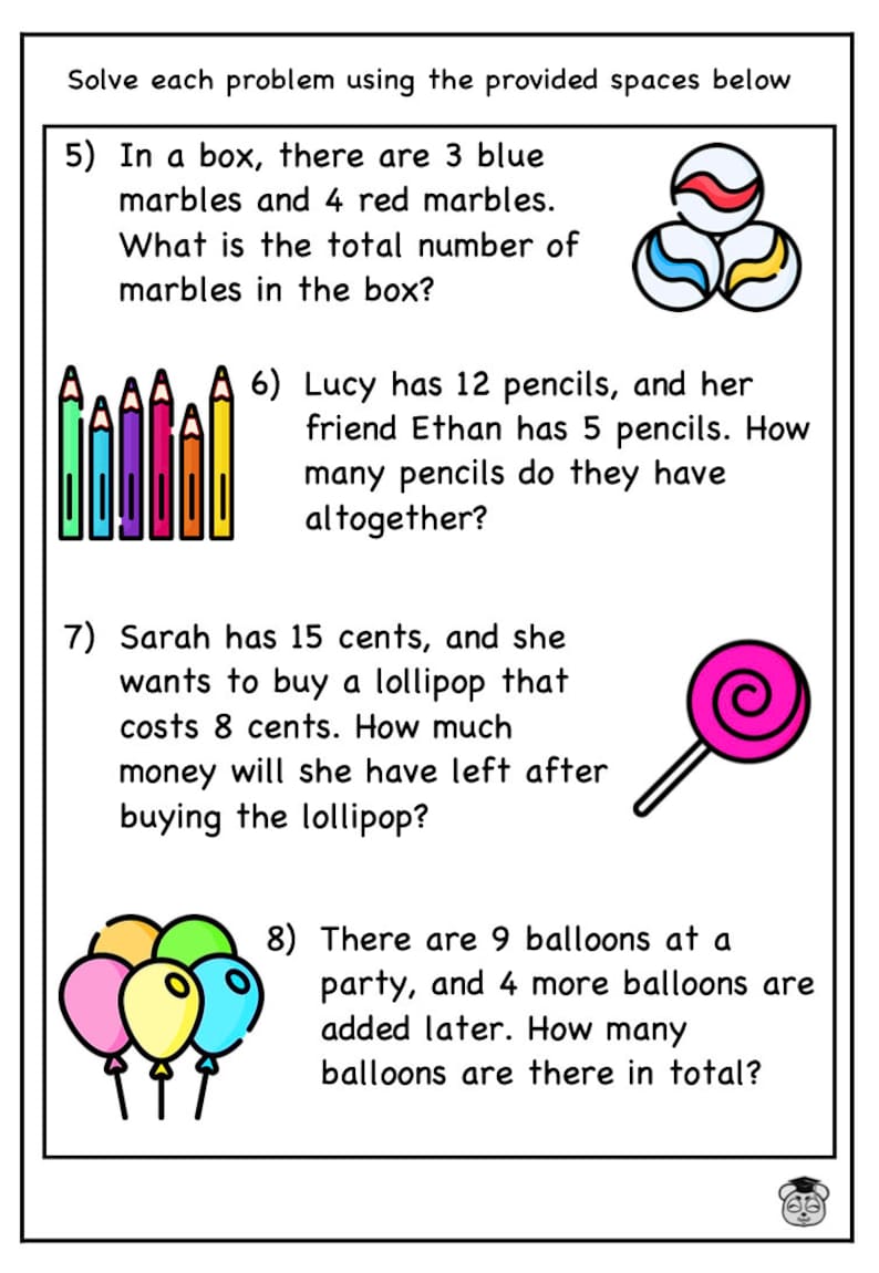 10 Page Printable Engaging BIDMAS Challenge: Solve Easy Word Problems ...