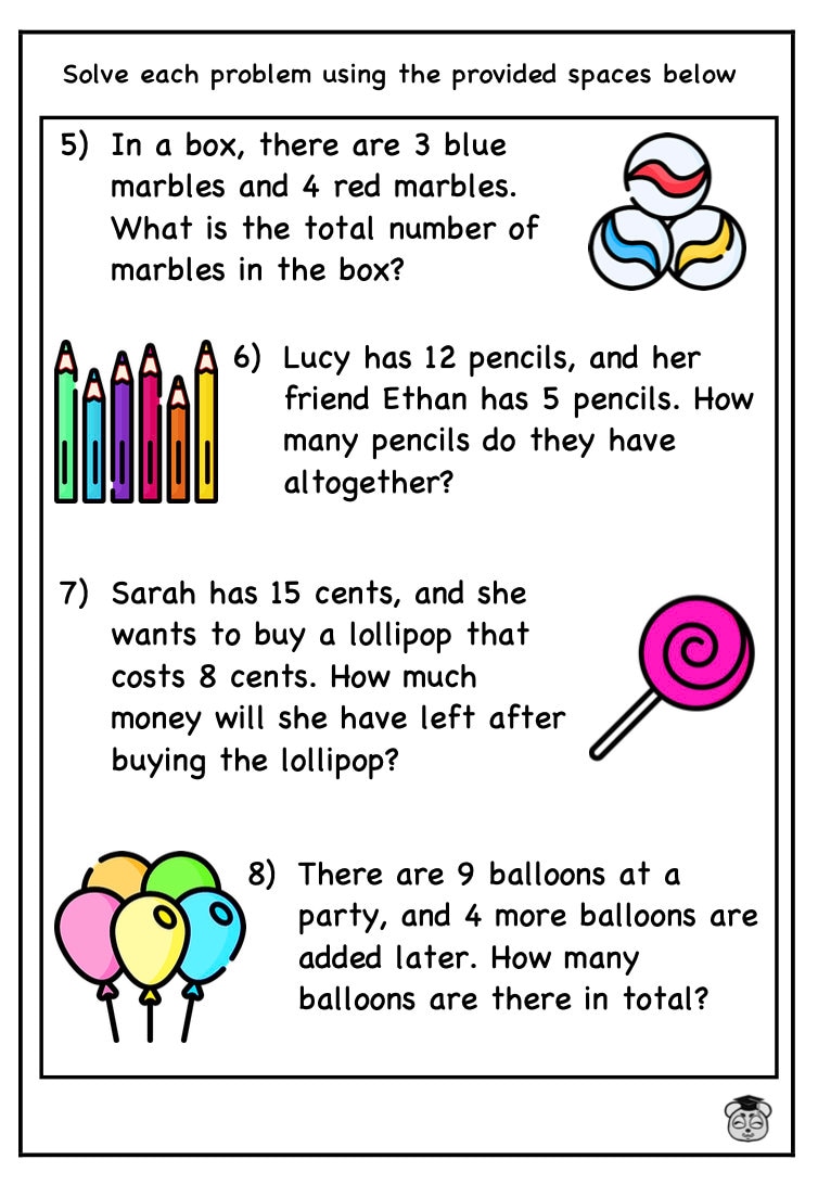 10 Page Printable Engaging BIDMAS Challenge: Solve Easy Word Problems ...