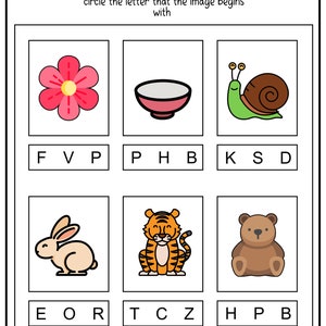 11 Printable Beginning Sounds English Worksheets! Phonics and Alphabet ...