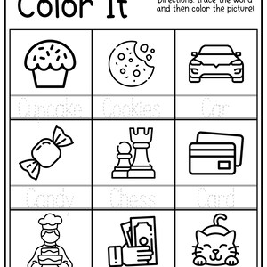24 Printable Alphabetical Trace & Color English Worksheets! (ages 4 - 7 ...
