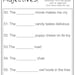 8 Printable Fill in the Adjective English Worksheets! Fill in the Blank ...
