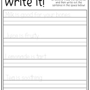 23 Printable Tracing and Writing English Worksheets! Trace and Write ...