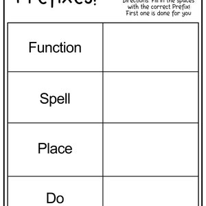 10 Printable Fill in the Prefixes English Worksheets! Boost Vocabulary ...