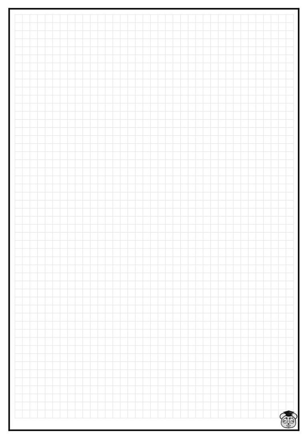 Printable 0.5cm Grid Sheet for School - Etsy