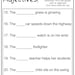 8 Printable Fill in the Adjective English Worksheets! Fill in the Blank ...