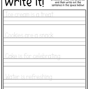 23 Printable Tracing and Writing English Worksheets! Trace and Write ...