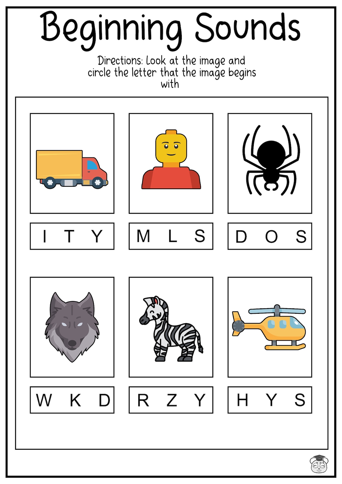 11 Printable Beginning Sounds English Worksheets Phonics and Alphabet ...