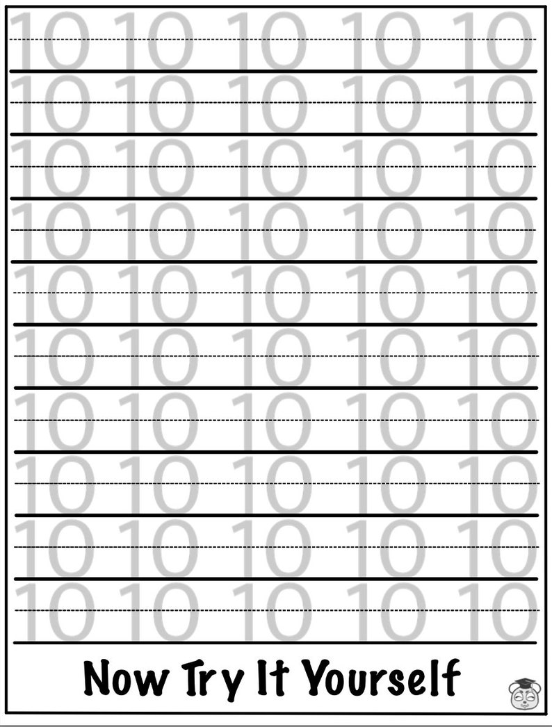 20 Printable 1-10 Number Tracing Worksheet! Develop Counting, Tracing ...