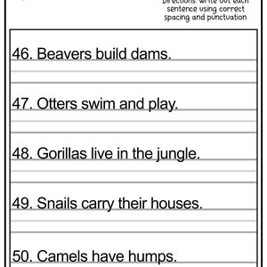 11 Printable Sentence Writing English Worksheets! Improve Reading and ...
