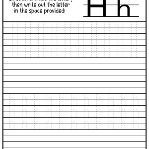 26 Printable Alphabet (A-Z) Uppercase and Lowercase Letter Tracing ...