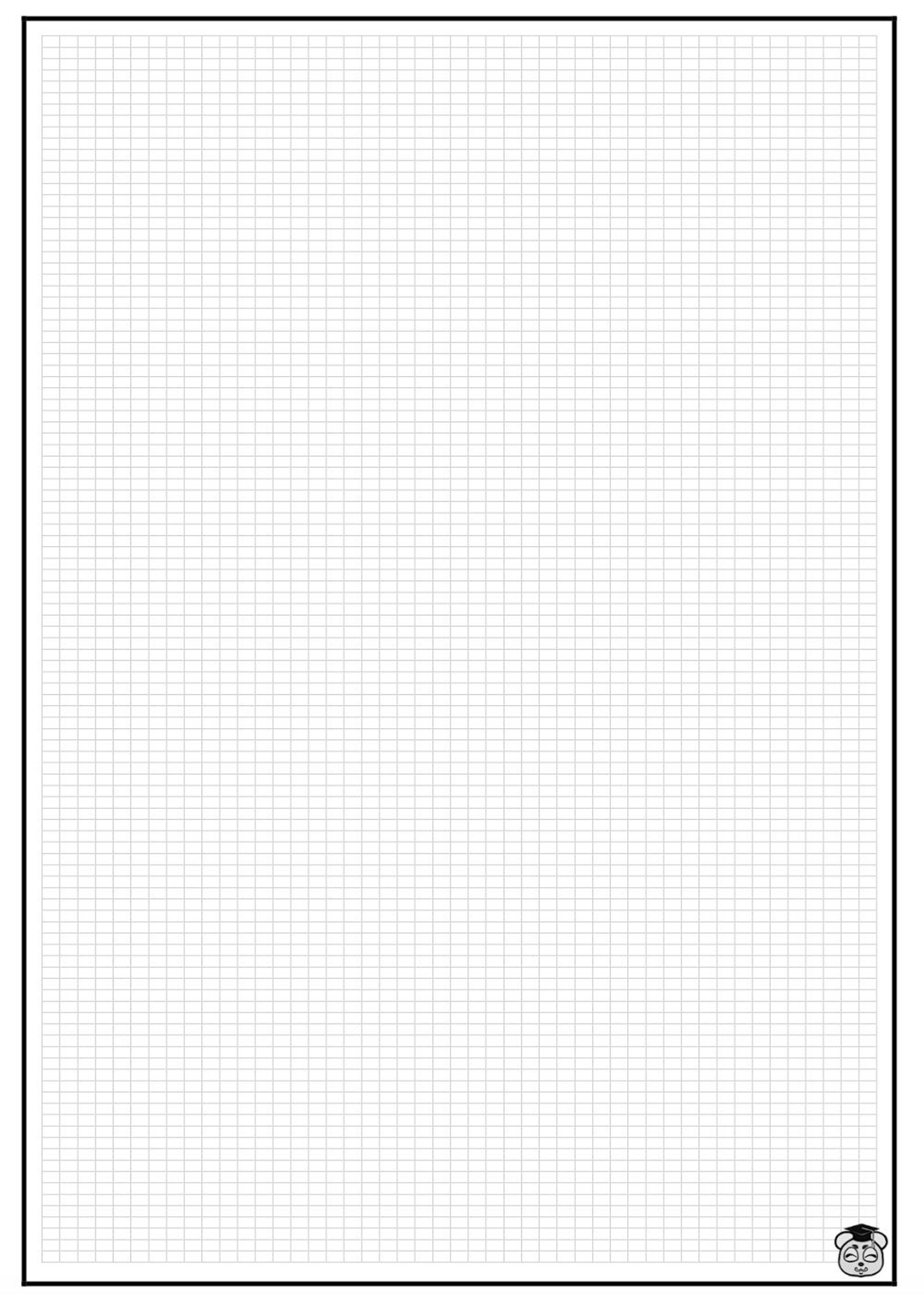 Printable 2.5cm Grid Sheet for School - Etsy
