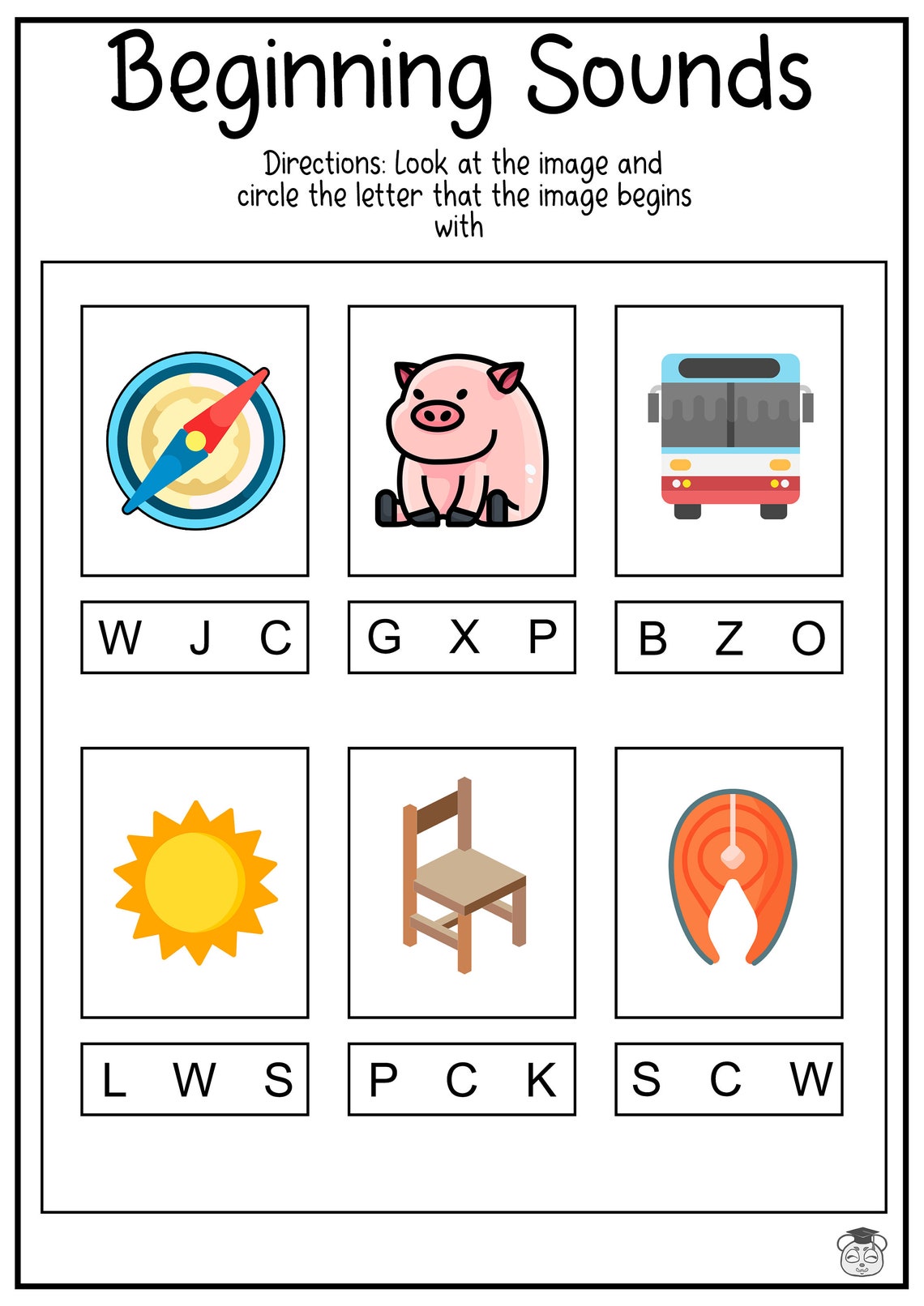 11 Printable Beginning Sounds English Worksheets Phonics and Alphabet ...