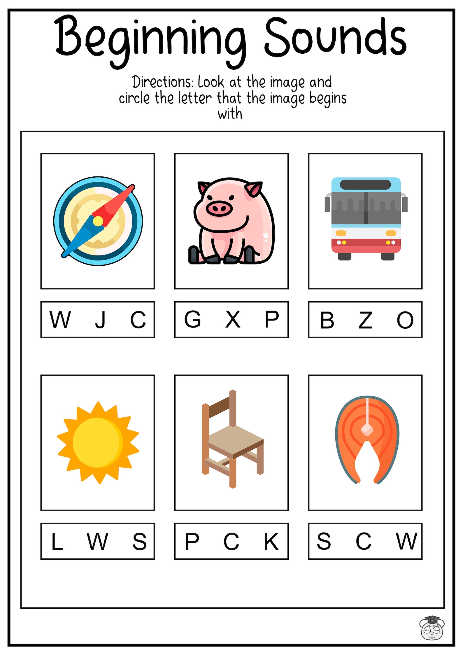 11 Printable Beginning Sounds English Worksheets! Phonics and Alphabet ...