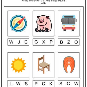 11 Printable Beginning Sounds English Worksheets! Phonics and Alphabet ...