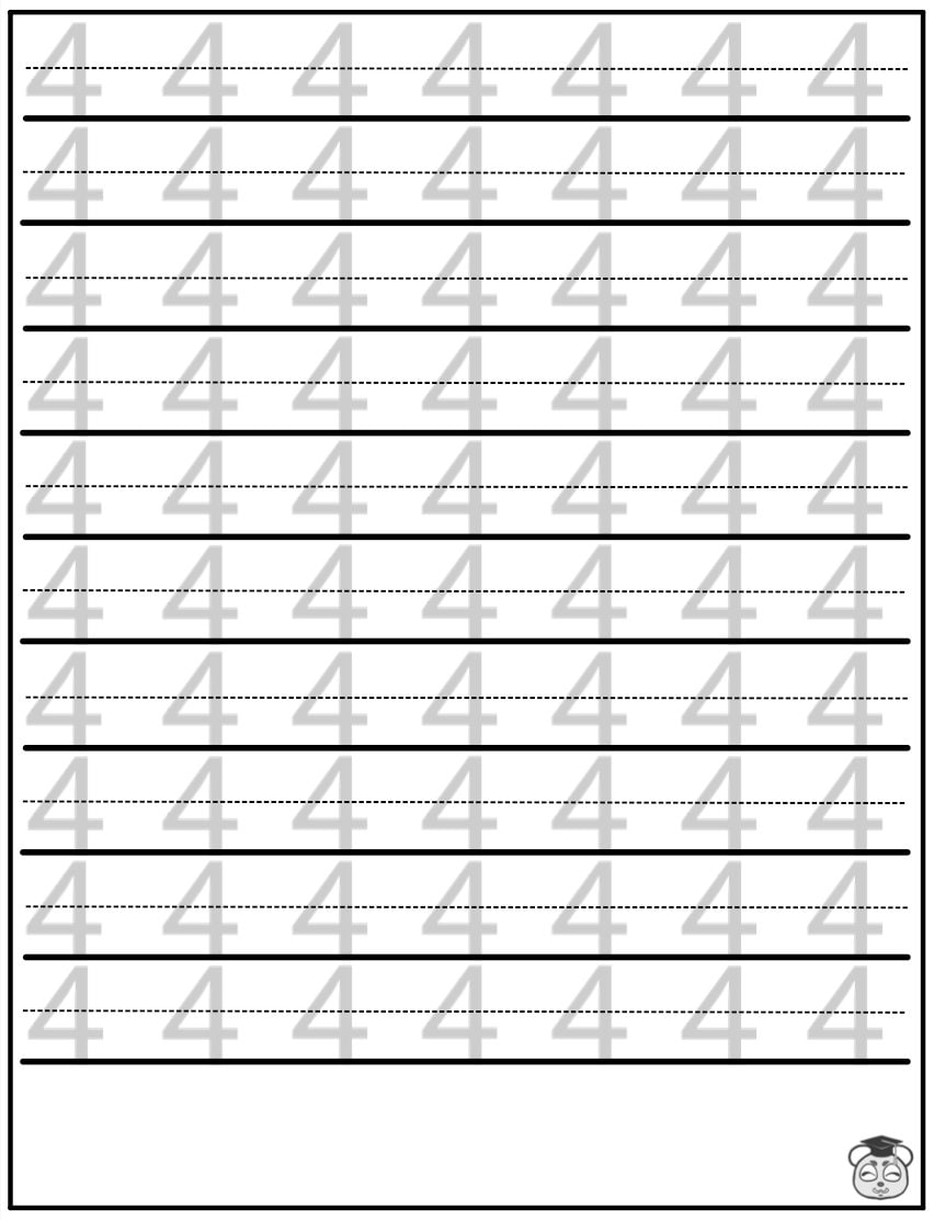 20 Printable 1-10 Number Tracing Worksheet Develop Counting, Tracing ...