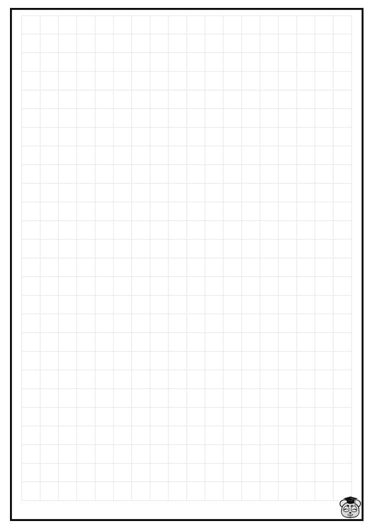 Printable 1cm Grid Sheet for School - Etsy