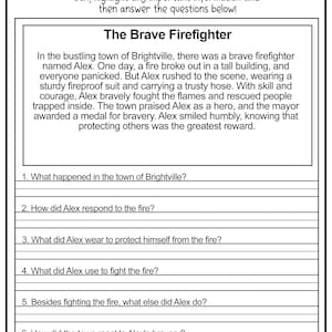 10 Printable Reading Comprehension English Worksheets! Comprehension ...