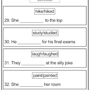8 Printable Interactive Verb English Worksheets! Fill in the Blank ...