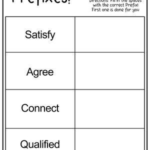 10 Printable Fill in the Prefixes English Worksheets! Boost Vocabulary ...