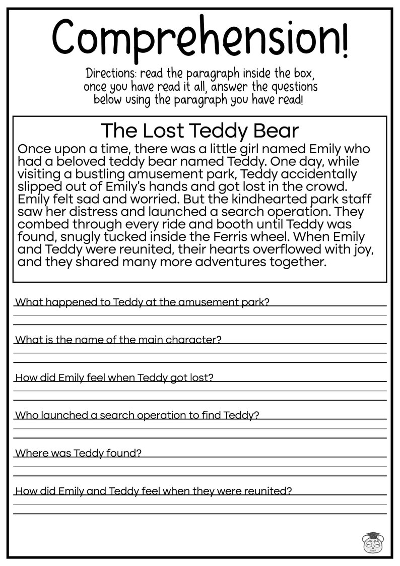 5 Printable Reading Comprehension English Worksheets ages 4 7 5 Printable Reading Comprehension English Worksheets ages 4 7