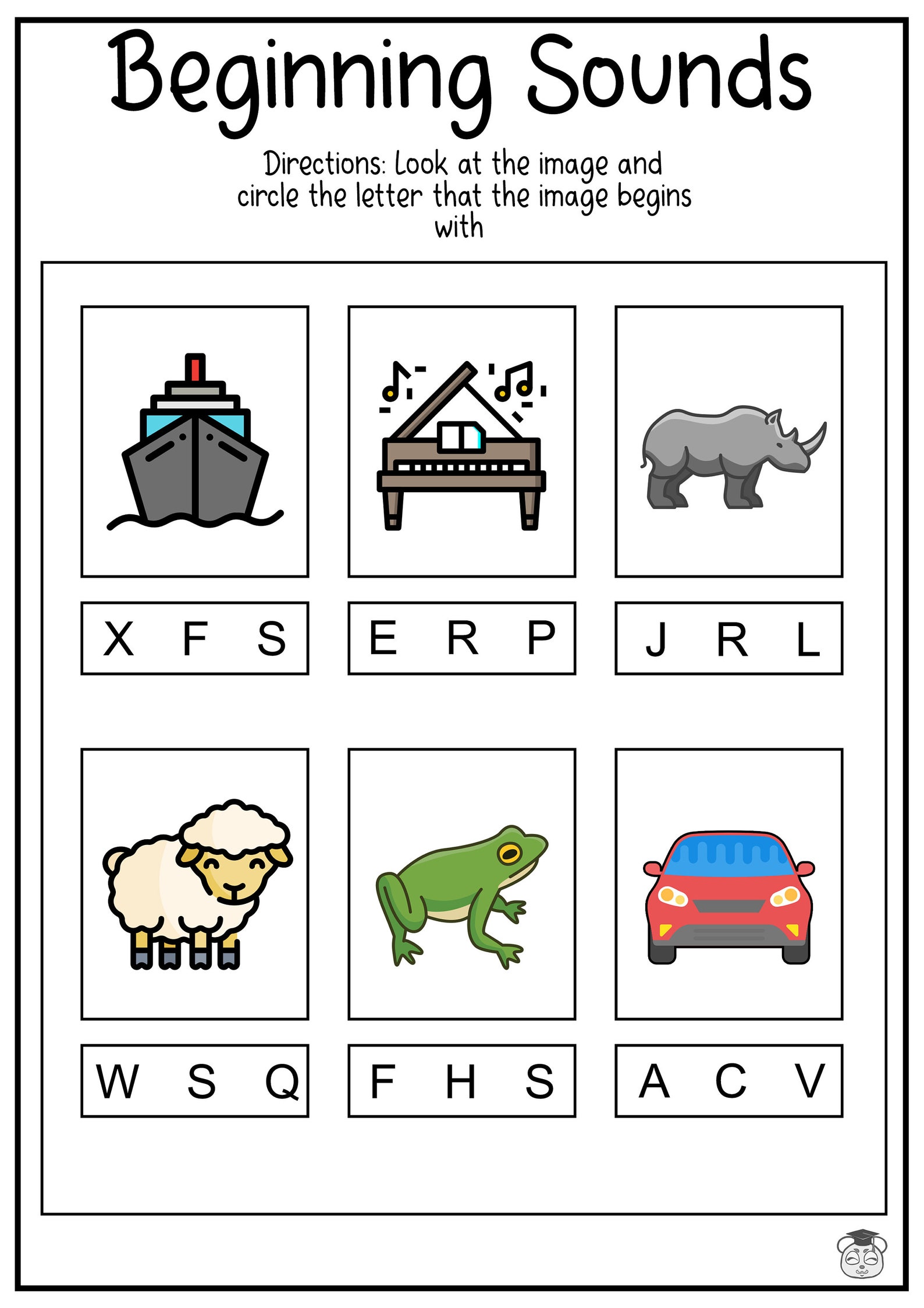 11 Printable Beginning Sounds English Worksheets! Phonics and Alphabet ...