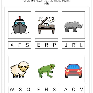 11 Printable Beginning Sounds English Worksheets! Phonics and Alphabet ...
