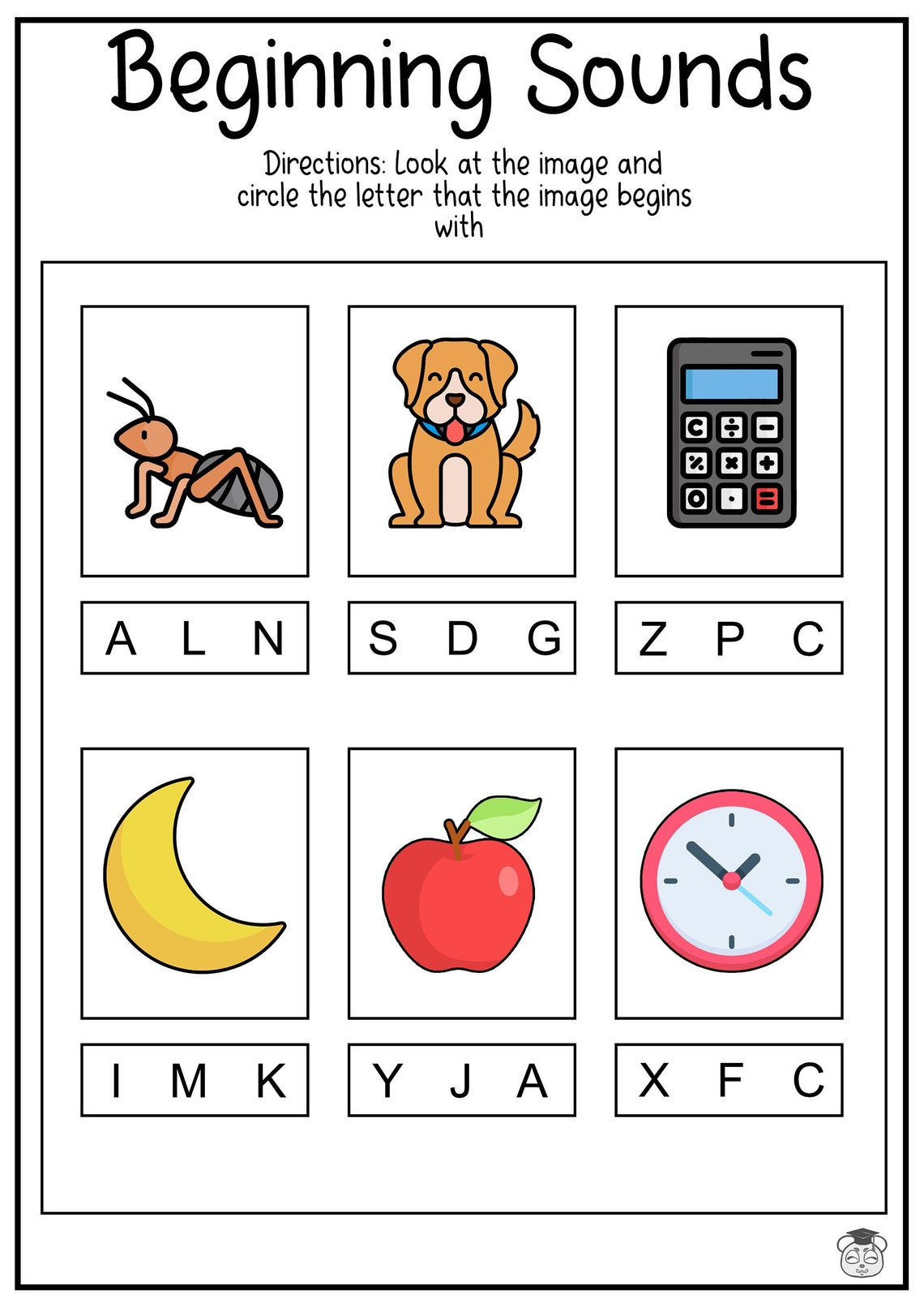 11 Printable Beginning Sounds English Worksheets! Phonics and Alphabet ...