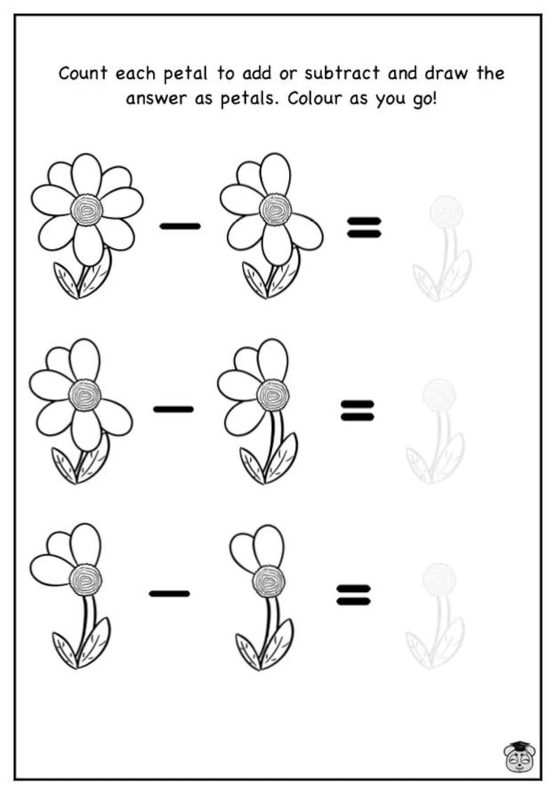 Printable Flower Addition & Subtraction Activity | 8 Pages of Fun Math ...