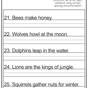11 Printable Sentence Writing English Worksheets! Improve Reading and ...