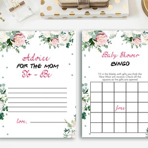 Flowers Baby Shower Game Bundle Flowers Themed Bingo Emoji - Etsy