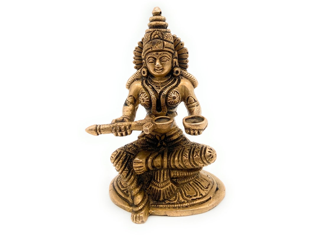 Bhunes Brass Goddess Annapurna Devi Idol Annapoorneshwari - Etsy