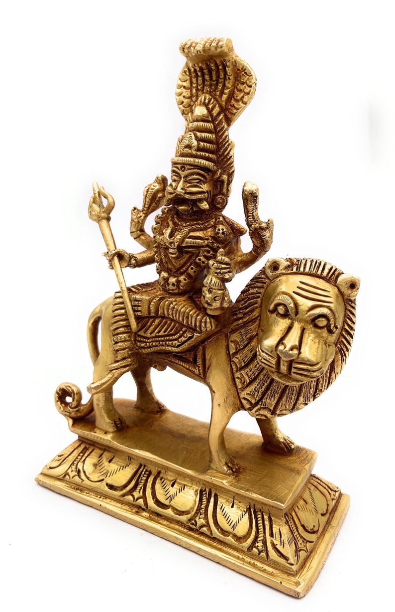 Bhunes Brass Pratyangira Devi Idols, Narasimhi Statue, Atharvana ...