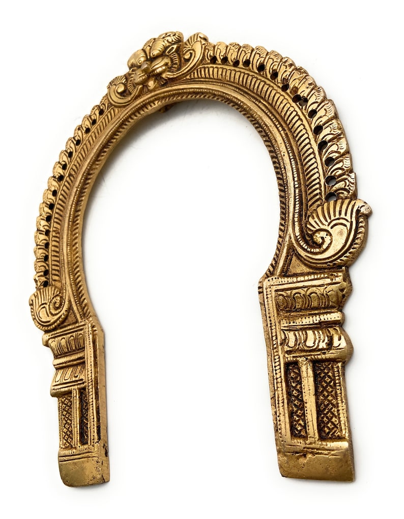 Bhunes Brass Prabhavali Frame Arch Wall Hanging Traditional Prabhawal ...