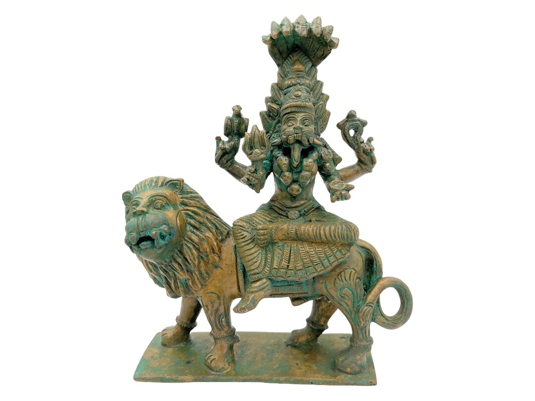 Bhunes Bronze Pratyangira Idol, Narasimhi Statue, Bhadrakali ...