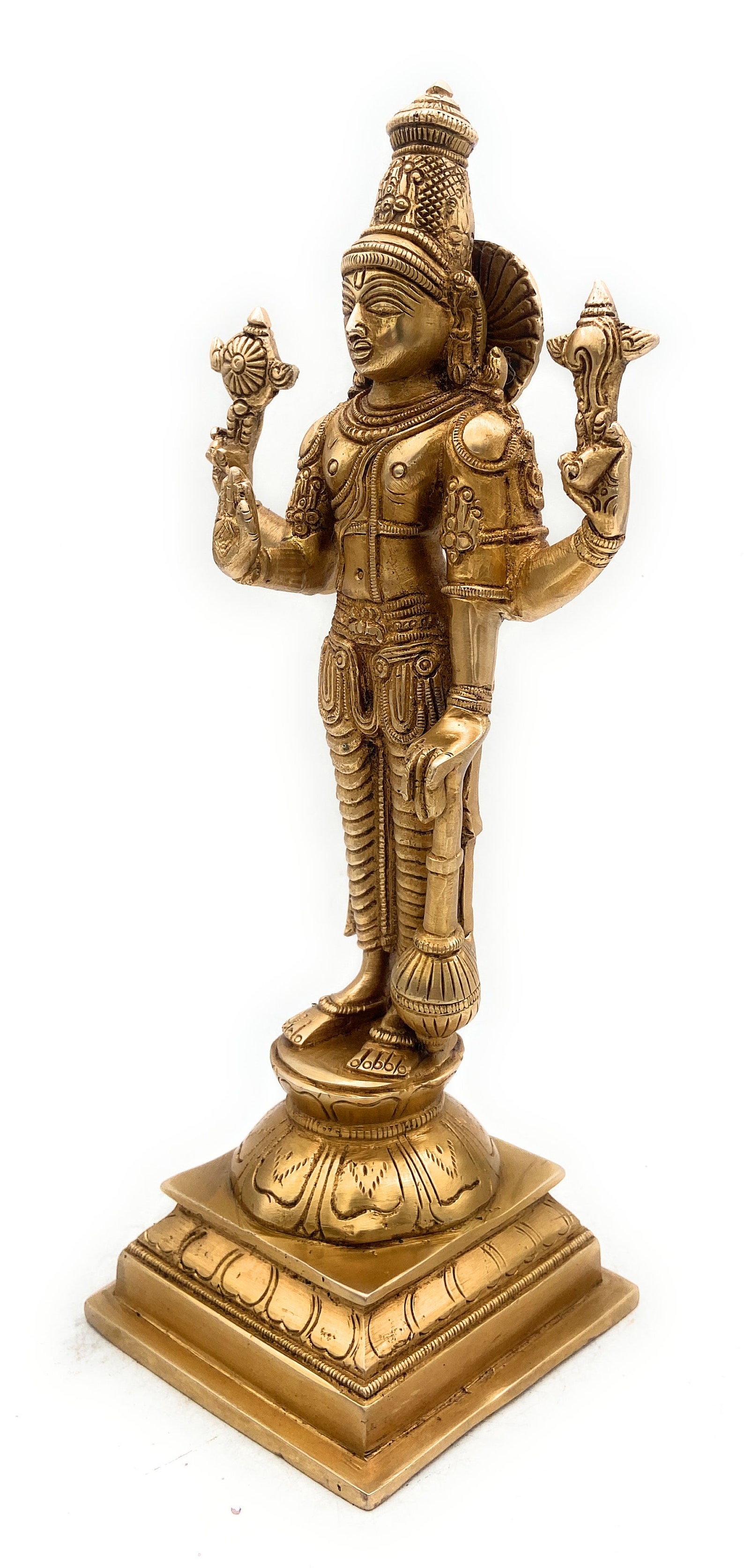 Bhunes Brass Vishnu Idol Lord Vishnu Murti Idol Brass Vishnu Idols for ...