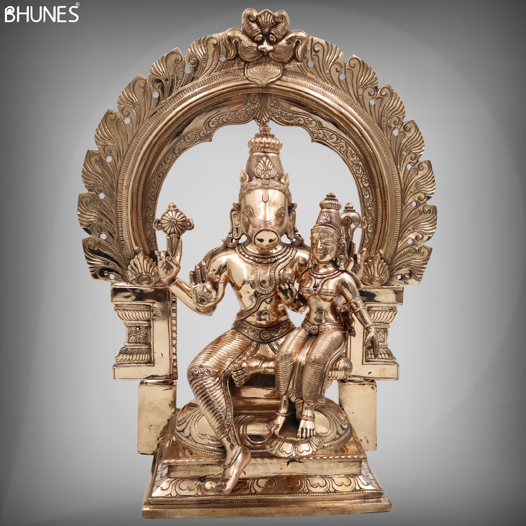 Bhunes Bronze Varaha Lakshmi Idol, Panchadhatu Varaha Laxmi Silai ...